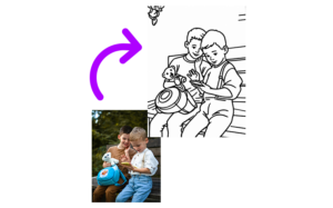 Turn photo into a coloring page - PicToLines