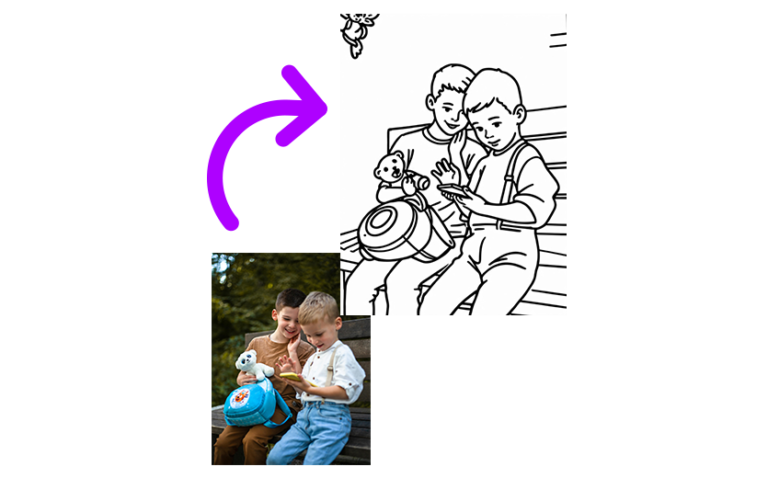 Trasformare una foto in un disegno - Online con PicToLines